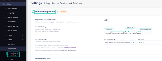 Modifying the Return Portal URL